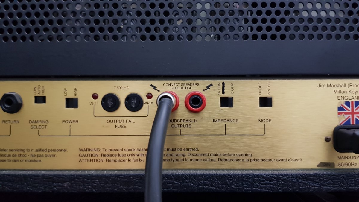 Como conectar correctamente un cabezal a una caja Marshall? - Guitarras - Musiquiatra