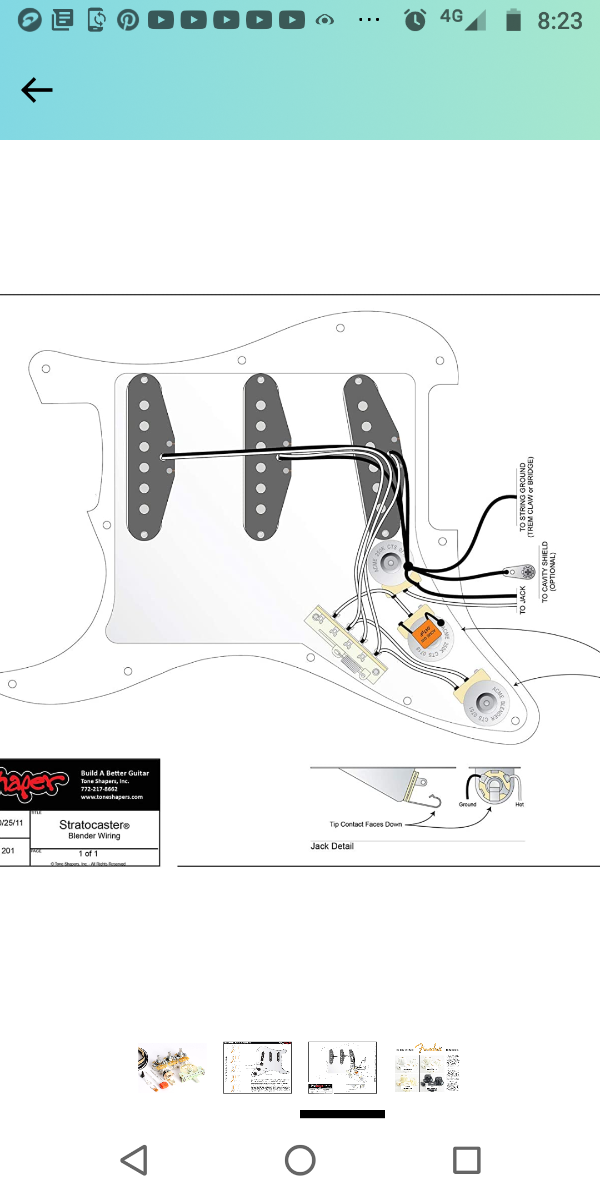 Problema cableado Stratocaster - Construcción y Reparación de ...