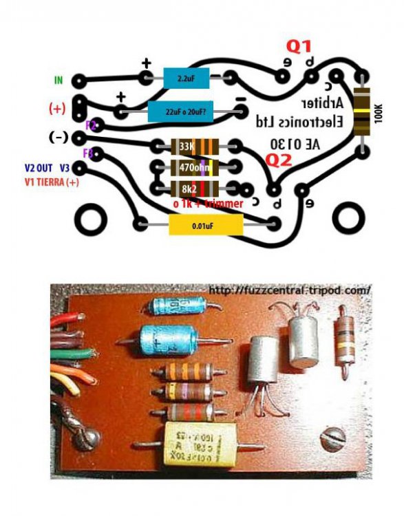 Fuzz Face Layout Original!!? - Construcción y Reparación de Amplis y ...