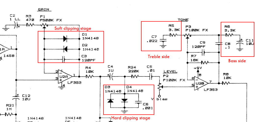 Modificando el clipping y tono- DOD FX50B Overdrive Plus - Construcción ...