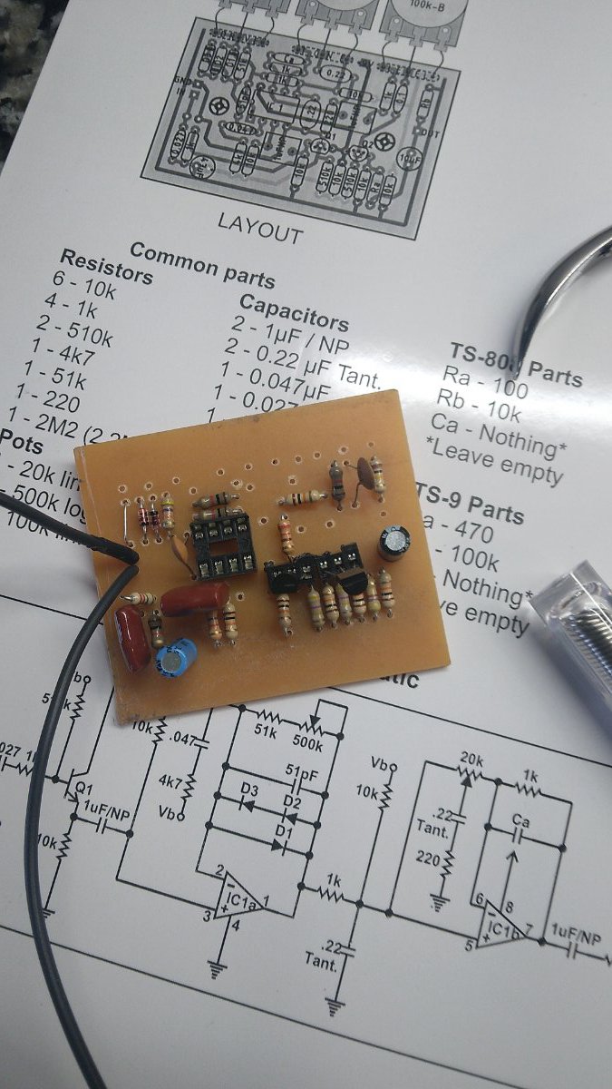 Ts9 diy tonepad - consulta sobre componentes - Construcción y ...